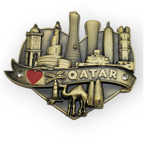 Kitchen | Qatar Skyline Souvenir Fridge Refrigerator Magnet Tourist ...